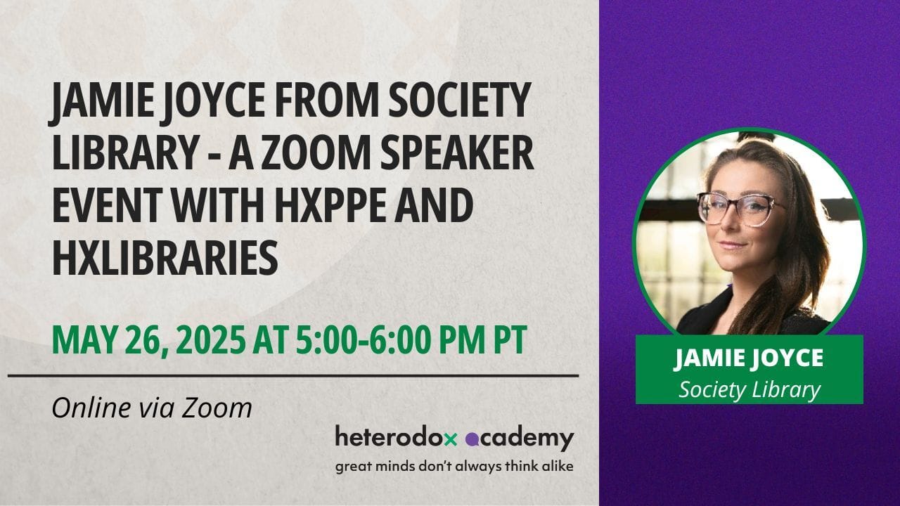 Jamie Joyce from Society Library - A Zoom Speaker Event