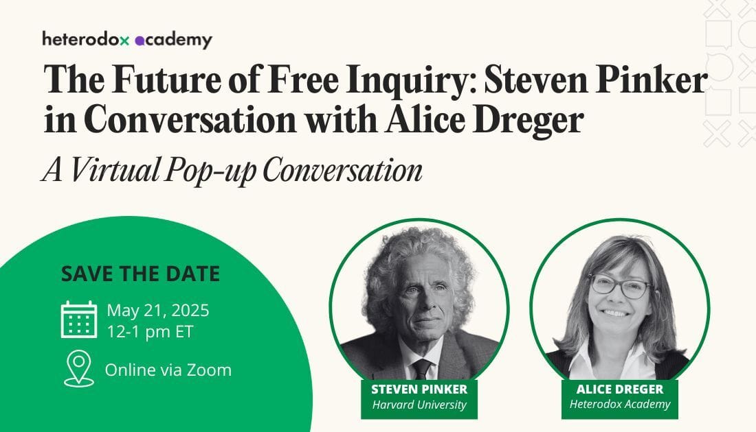 Steven Pinker in Conversation with Alice Dreger