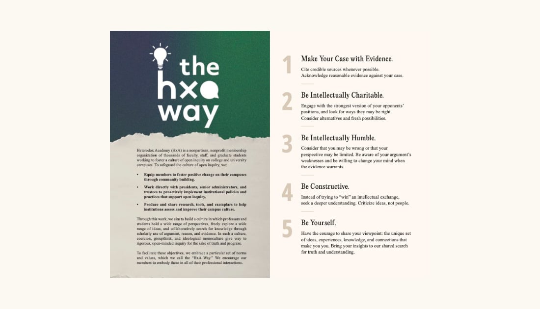 We Embrace "The HxA Way" - Heterodox Academy